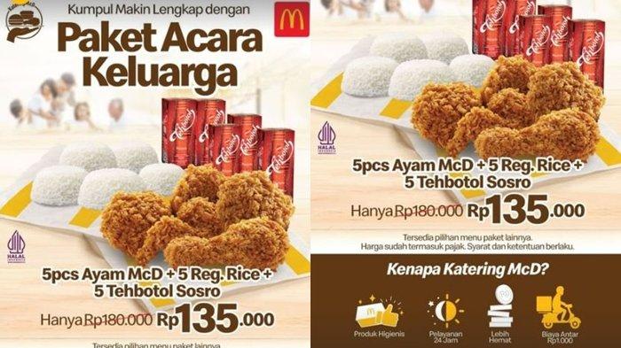 Promo McD Hari ini Senin 18 Desember 2023, Makan Kenyang Berlima hanya ...