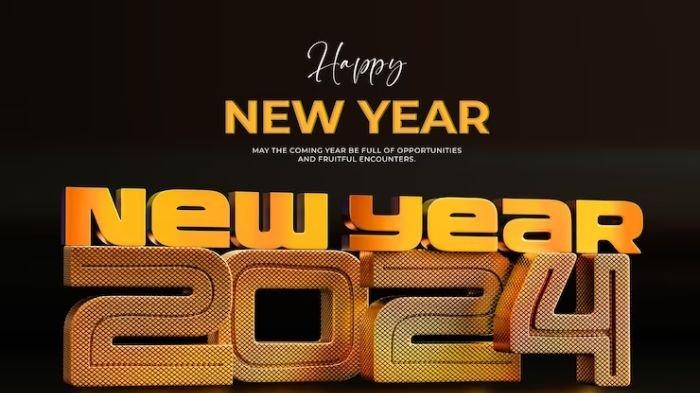 20 Contoh Poster Tahun Baru 2024 yang Keren, Unduh Gratis Lengkap Cara ...