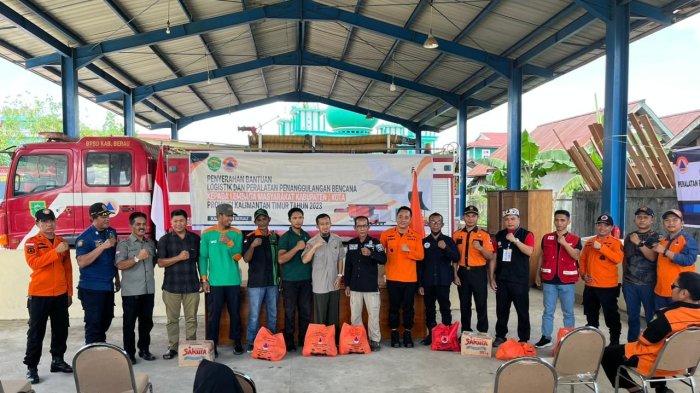 Bentuk Apresiasi BPBD Kaltim Berikan Bantuan Logistik dan Peralatan - Tribunkaltim.co