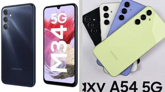 Perbandingan Harga dan Spesifikasi HP Samsung Galaxy M34 5G dan Galaxy A54 5G - Tribunkaltim.co