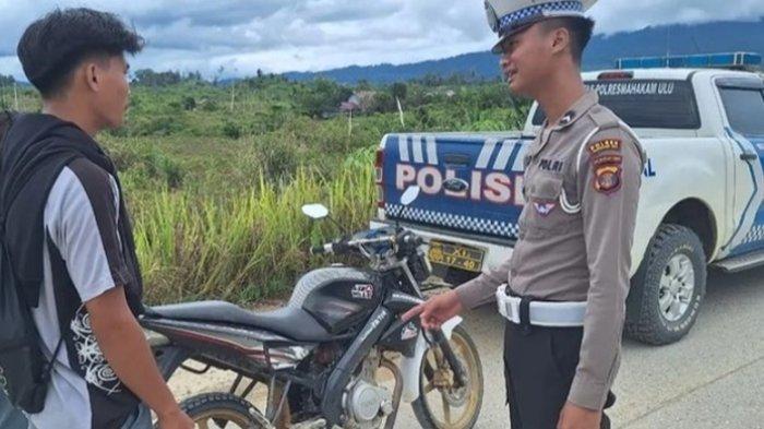 Polres Mahulu Beri Arahan dan Sosialisasi Larangan Penggunaan Knalpot Brong, Ganggu Kenyamanan ...