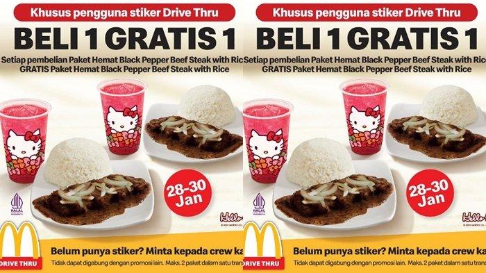 Katalog Promo McD Hari ini 29 Januari 2024, Khusus Pengguna Stiker Drive Thru Beli 1 Gratis 1 ...