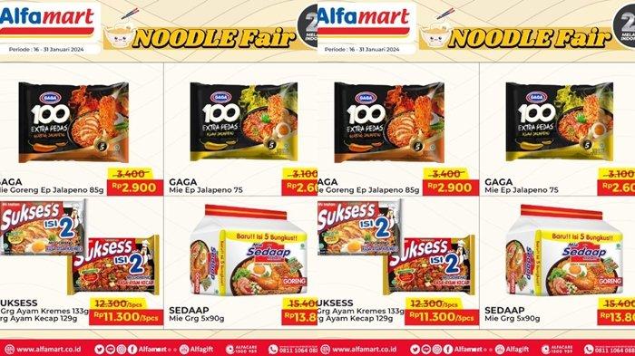 Katalog Promo Alfamart Hari ini 31 Januari 2024, Beli 5 Mie Instan hanya Rp 13 Ribuan ...