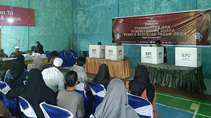 KPU Paser Kembali Gelar Simulasi Pemungutan dan Penghitungan Suara Pemilu 2024 - Tribunkaltim.co