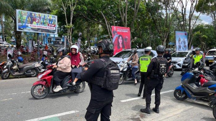 100 Personel Brimob Amankan Kampanye Ganjar Pranowo di Balikpapan - Tribunkaltim.co