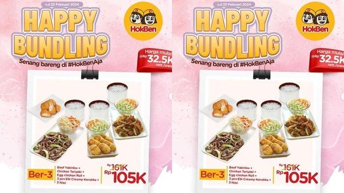 Katalog Promo Hokben Hari ini 22 Februari 2024, Makan Kenyang Bertiga hanya Rp 105.000 ...