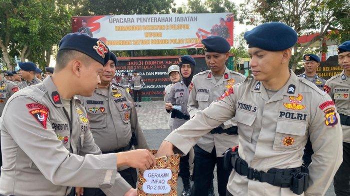 Personel Brimob Kaltim Infaq Rp2 Ribu Setiap Kamis - Tribunkaltim.co