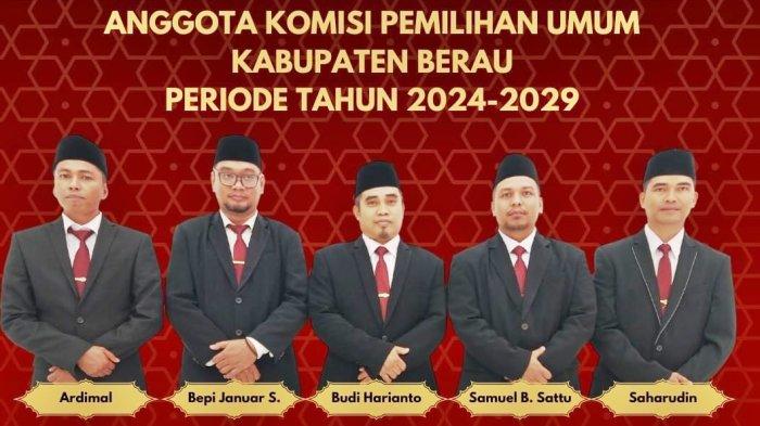 Daftar 5 Komisioner KPU Berau Periode 2024-2029, Budi Harianto Menjabat Kembali - Tribunkaltim.co