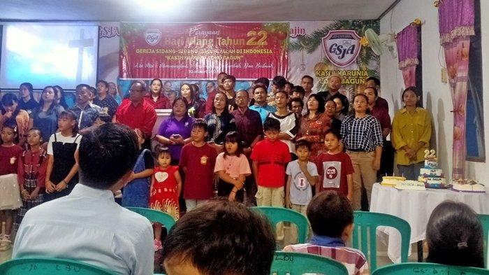 Gereja GSJA Long Bagun Mahakam Ulu Rayakan Ulang Tahun, Utamakan Kualitas Iman - Tribunkaltim.co