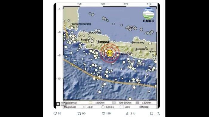 Baru Saja! Gempa Pangandaran Magnitudo 4.6, Pusat Gempa Jabar Terkini 2 Menit yang Lalu, Info ...