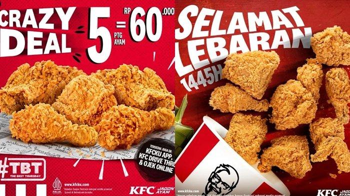 Katalog Promo KFC Hari ini 18 April 2024, Paket TBT Bayar Rp 60.000 ...