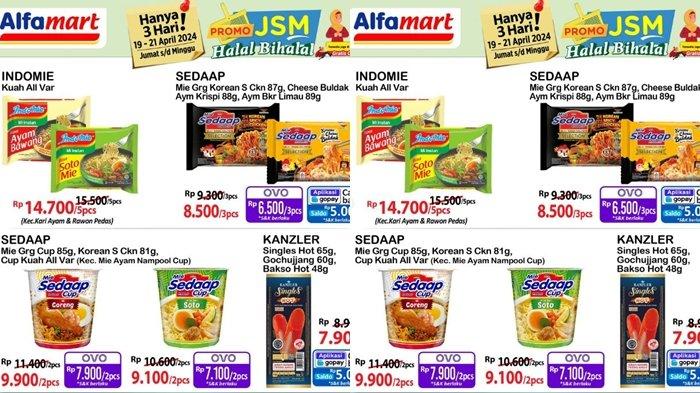 Katalog Promo Alfamart Hari ini 20 April 2024, Beli 5 Mie Instan hanya Bayar Rp 14.700 ...