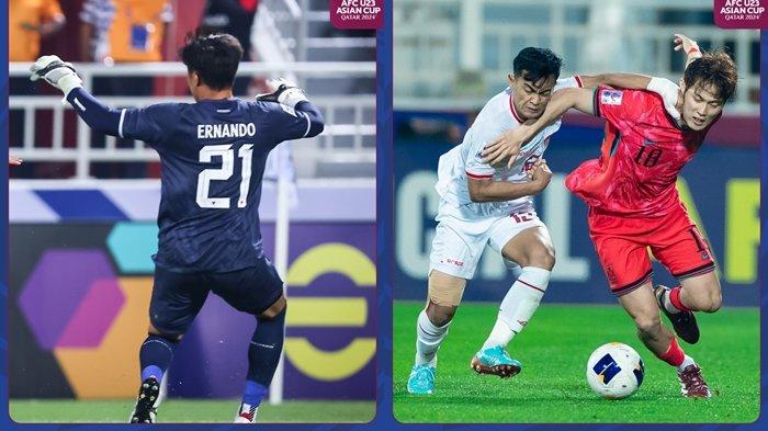 Hasil Piala Asia U-23 2024 - Korea Selatan vs Indonesia, Ernando Ari Kesurupan Emiliano Martinez ...