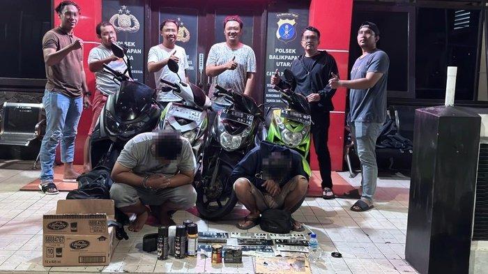 Beraksi di 10 TKP, Dua Spesialis Curanmor di Balikpapan Diringkus Polisi - Tribunkaltim.co