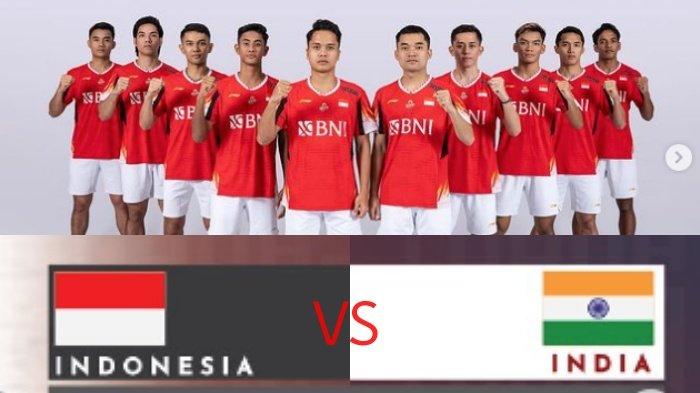 Live Score Hasil Thomas Cup 2024, Indonesia vs India, Fikri/Bagas Jadi Ganda Pertama, Live TV ...