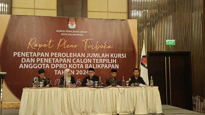 KPU Balikpapan Pleno Terbuka Penetapan Perolehan Kursi dan Anggota DPRD Terpilih Periode 2024 ...