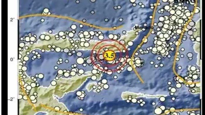 Baru Saja Gempa Magnitudo 3.5 Guncang Bolaang Uki Bolsel Sulawesi Utara, Cek Info BMKG ...