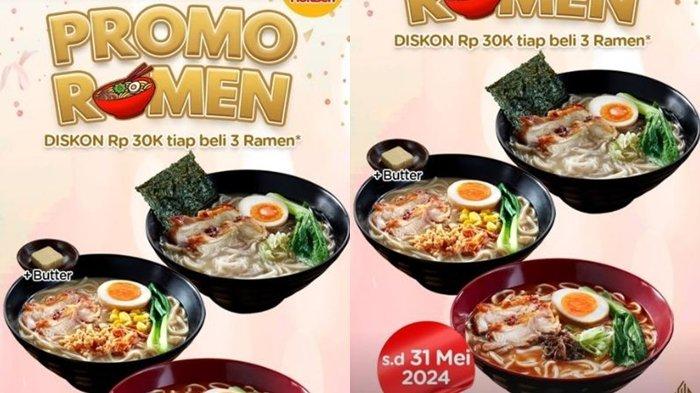 Katalog Promo Hokben Hari ini 8 Mei 2024, Beli 3 Ramen Dapatkan Diskon Rp 30.000 - Tribunkaltim.co