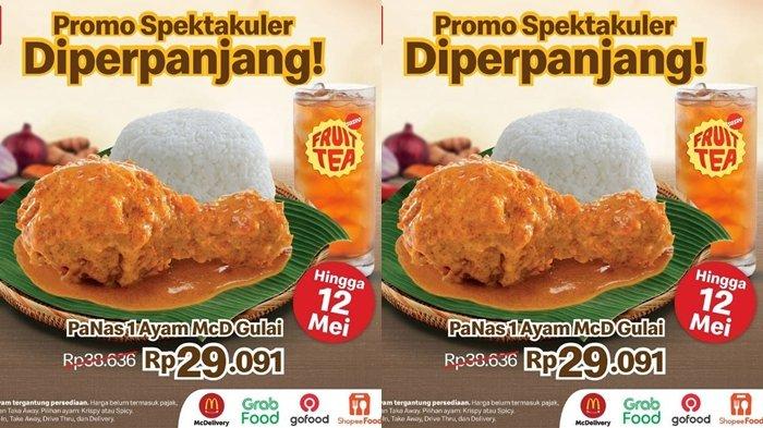 Katalog Promo McD Hari ini 9 Mei 2024, Paket Panas 1 Ayam Gulai hanya Rp 29 Ribuan - Tribunkaltim.co