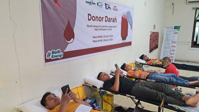 Kolaborasi dengan UDD PMI Kutim, PT KPP Jobsite Inde Gelar Donor Darah ...