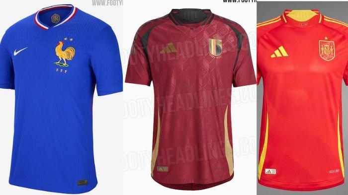20 Penampakan Jersey Euro 2024 yang Punya Desain Menarik, Ada Prancis ...