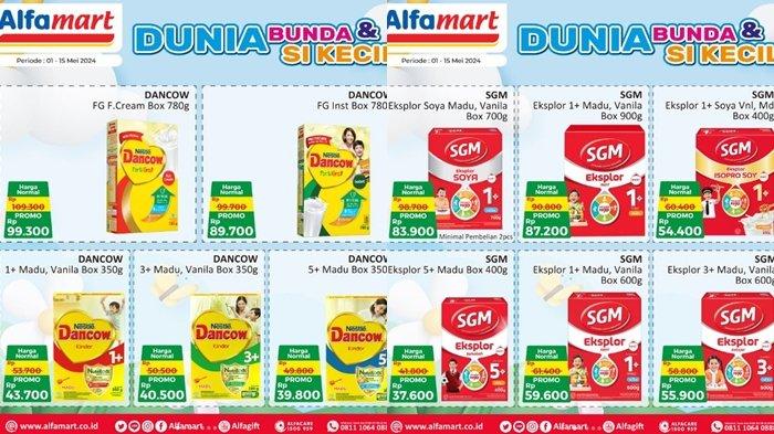 Katalog Promo Alfamart Hari ini 15 Mei 2024, Belanja Susu Formula Anak ...