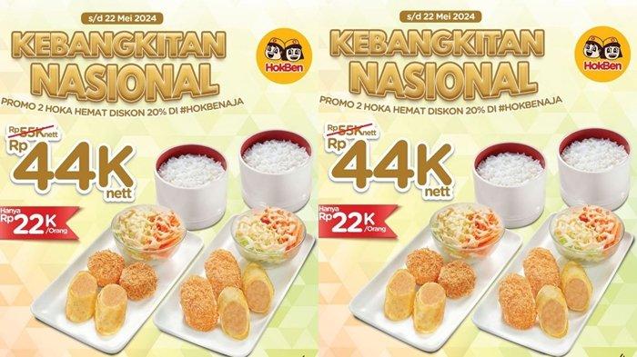 Katalog Promo Hokben Hari ini 21 Mei 2024, Makan Kenyang 2 Paket Hoka Hemat Rp 44.000 ...