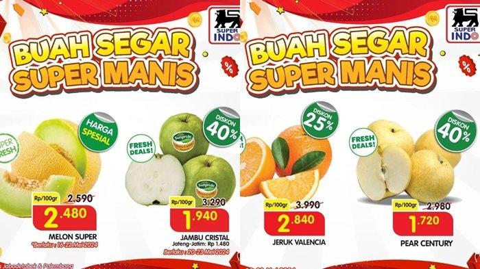 Katalog Promo Superindo Hari ini 21 Mei 2024, Buah Jambu dan Pear Segar Diskon hingga 40 Persen ...