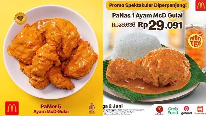 Katalog Promo McD Hari ini 22 Mei 2024, Ayam Gulai, Nasi dan Minum ...