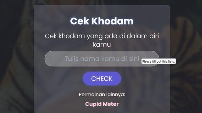 Terjawab Apa Itu Khodam yang Viral jadi Konten Live TikTok, Link dan Cara Cek Khodam Online ...