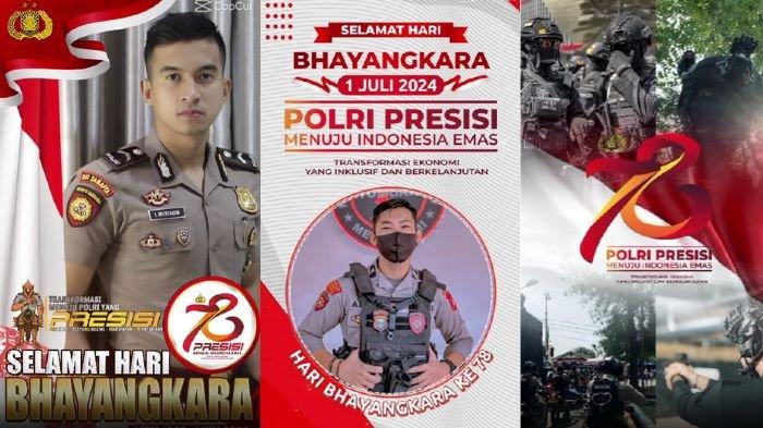15 Template CapCut HUT ke-78 Bhayangkara, Pasang Foto ke Twibbon Video dan Bagikan di WA/IG ...
