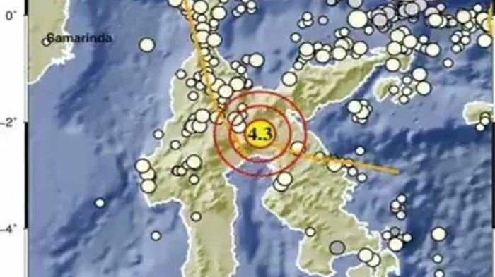 Baru Saja Gempa Magnitudo 4.3, Pusat Gempa 2 Menit Lalu di Luwu Timur ... Baru Saja Gempa Magnitudo 4.3, Pusat Gempa 2 Menit Lalu di Luwu Timur ...