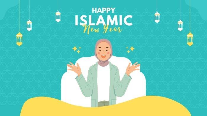 10 Contoh Referensi Spanduk Tahun Baru Islam CDR Desain Menarik ...