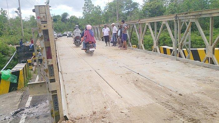 Progres Pembangunan Jembatan Bailey Menuju IKN, 14 Panel Sepanjang 42 ... Progres Pembangunan Jembatan Bailey Menuju IKN, 14 Panel Sepanjang 42 ...