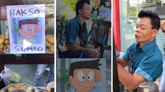 Viral Bakso Suneo di Surabaya, Sosok Samiran sang Pedagang yang Disorot ...