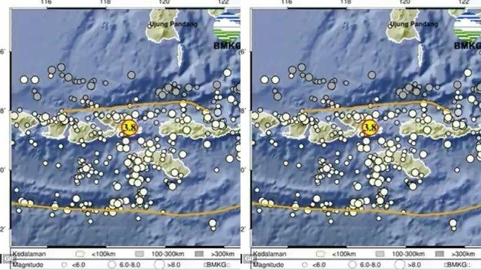 Info BMKG Gempa Hari Ini di Bima, Pusat Gempa Terkini 2 Menit yang Lalu ...