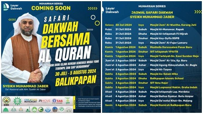 Syekh Muhammad Jaber akan Isi Safari Dakwah 19 Titik di Kota Balikpapan ...