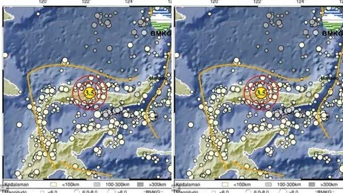 Gempa Hari Ini Magnitudo 3.5, Pusat Gempa 2 Menit yang Lalu di Boalemo Gorontalo, Info Terkini ...