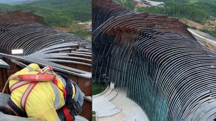 Transformasi Patung Istana Garuda yang Mulai Tampak Hijau, Nyoman ...