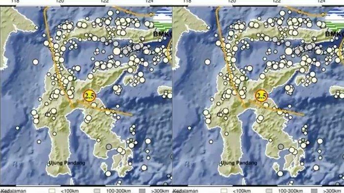 Baru Saja Gempa Magnitudo 2.5, Pusat Gempa 2 Menit Lalu di Morowali ... Baru Saja Gempa Magnitudo 2.5, Pusat Gempa 2 Menit Lalu di Morowali ...