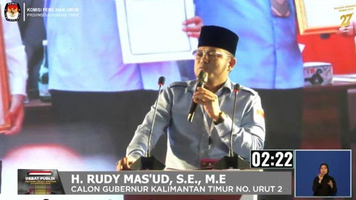 Debat Pilkada Kaltim 2024: Paparkan Visi Misi, Rudy Mas'ud Singgung Soal IKN, Hingga Program ...