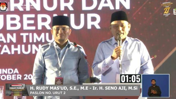 Debat Pilkada Kaltim 2024: Rudy Mas'ud-Seno Aji, 'Kami Pasangan Pilihan ...