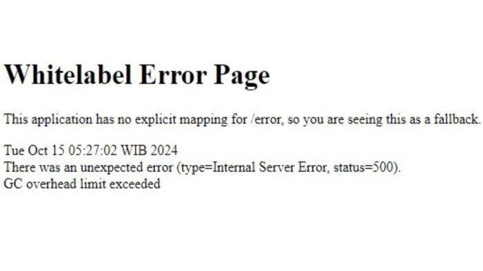 Jangan Panik! Ini Cara Mengatasi Whitelabel Error Page Saat Cetak Kartu ...