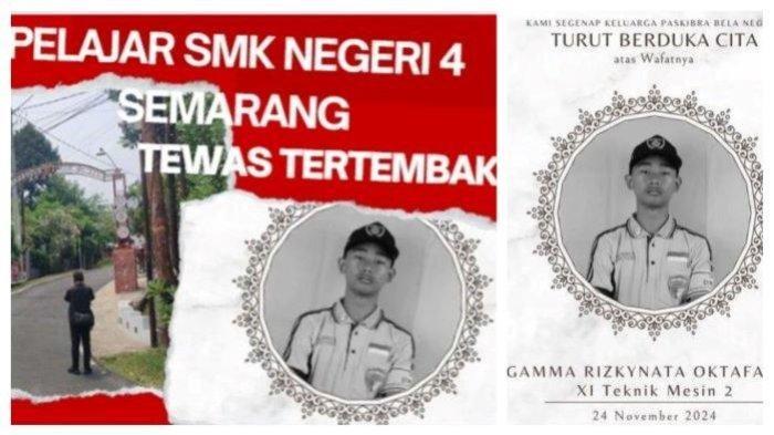 Sosok Gamma Siswa SMKN 4 Semarang yang Tewas Ditembak Polisi, Anak Piatu Berprestasi dan ...