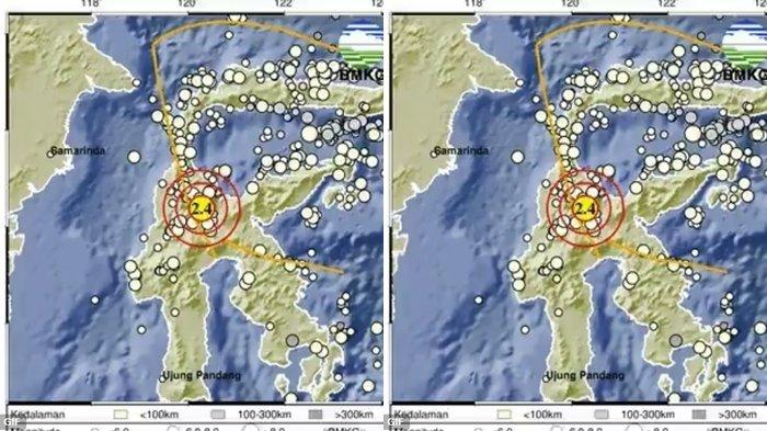 Gempa Baru Saja Magnitudo 2.4, Pusat Gempa 2 Menit yang Lalu di Sigi Sulawesi Tengah, Cek Info ...