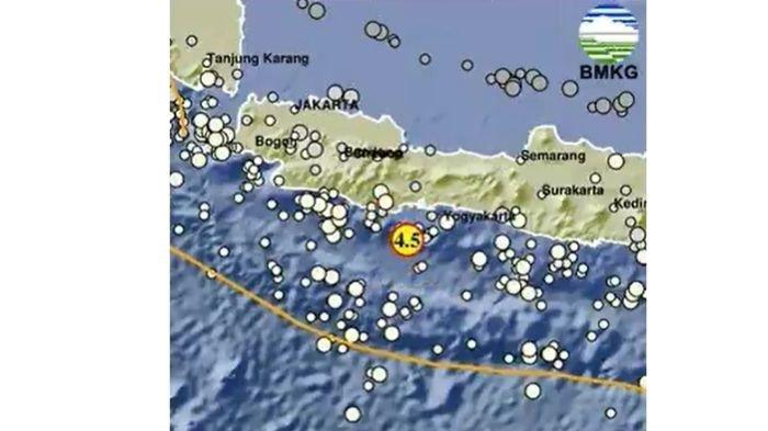 Gempa Baru Saja Magnitudo 4.5, Pusat Gempa 2 Menit Lalu di Pangandaran Jabar, Simak Info BMKG ...