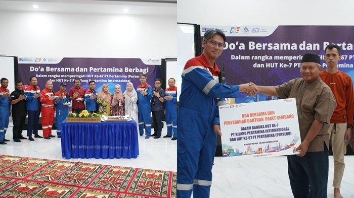 PT Kilang Pertamina Unit Balikpapan Gelar Doa Bersama dan Penyerahan Paket Sembako Kepada ...