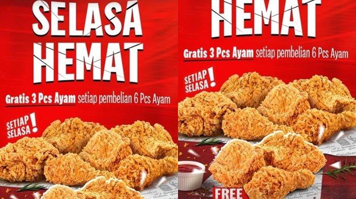 Katalog Promo KFC Khusus Hari ini 17 Desember 2024, Beli 6 Potong Ayam ...