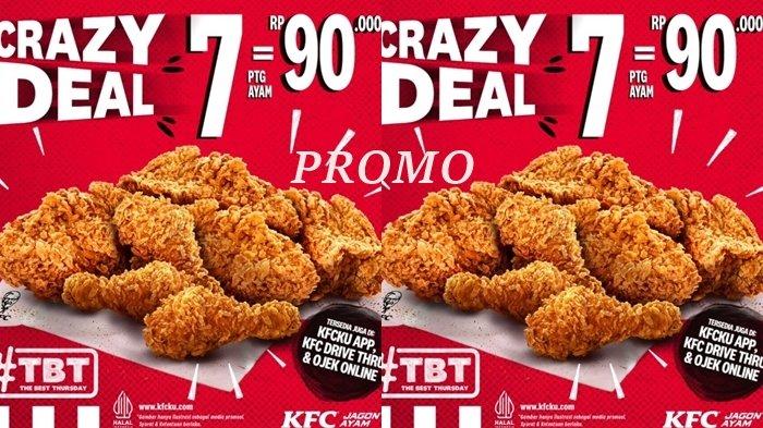 Katalog Promo KFC Hari ini 19 Desember 2024, Paket TBT 7 Potong Ayam ...