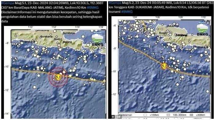 Pusat Gempa Terkini Malang, Sukabumi, dan Kendari, Info BMKG: Gempa Tak ... Pusat Gempa Terkini Malang, Sukabumi, dan Kendari, Info BMKG: Gempa Tak ...